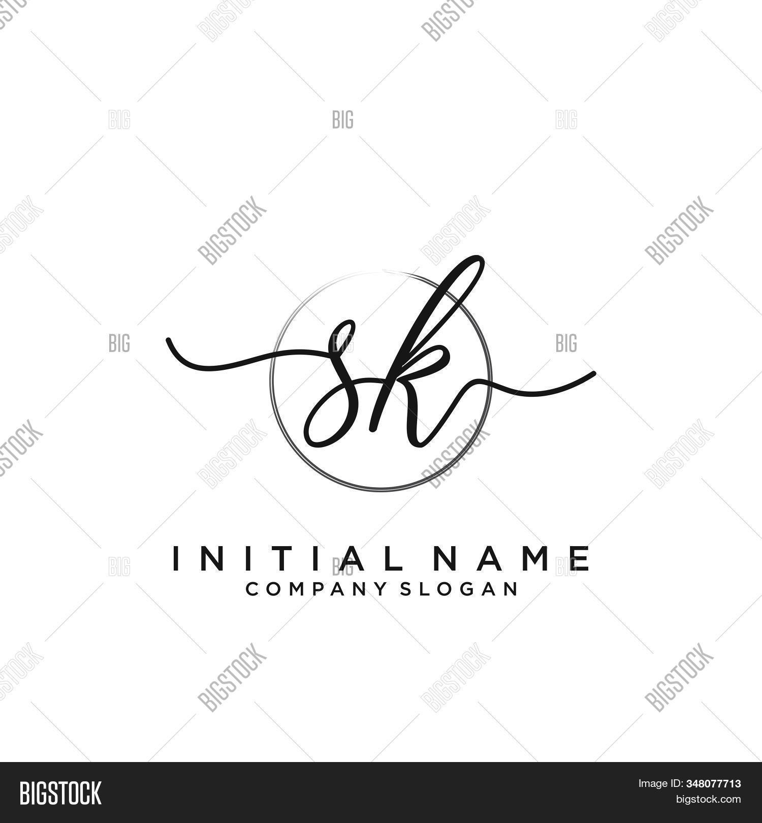 Sk Initial Vector & Photo (Free Trial) | Bigstock
