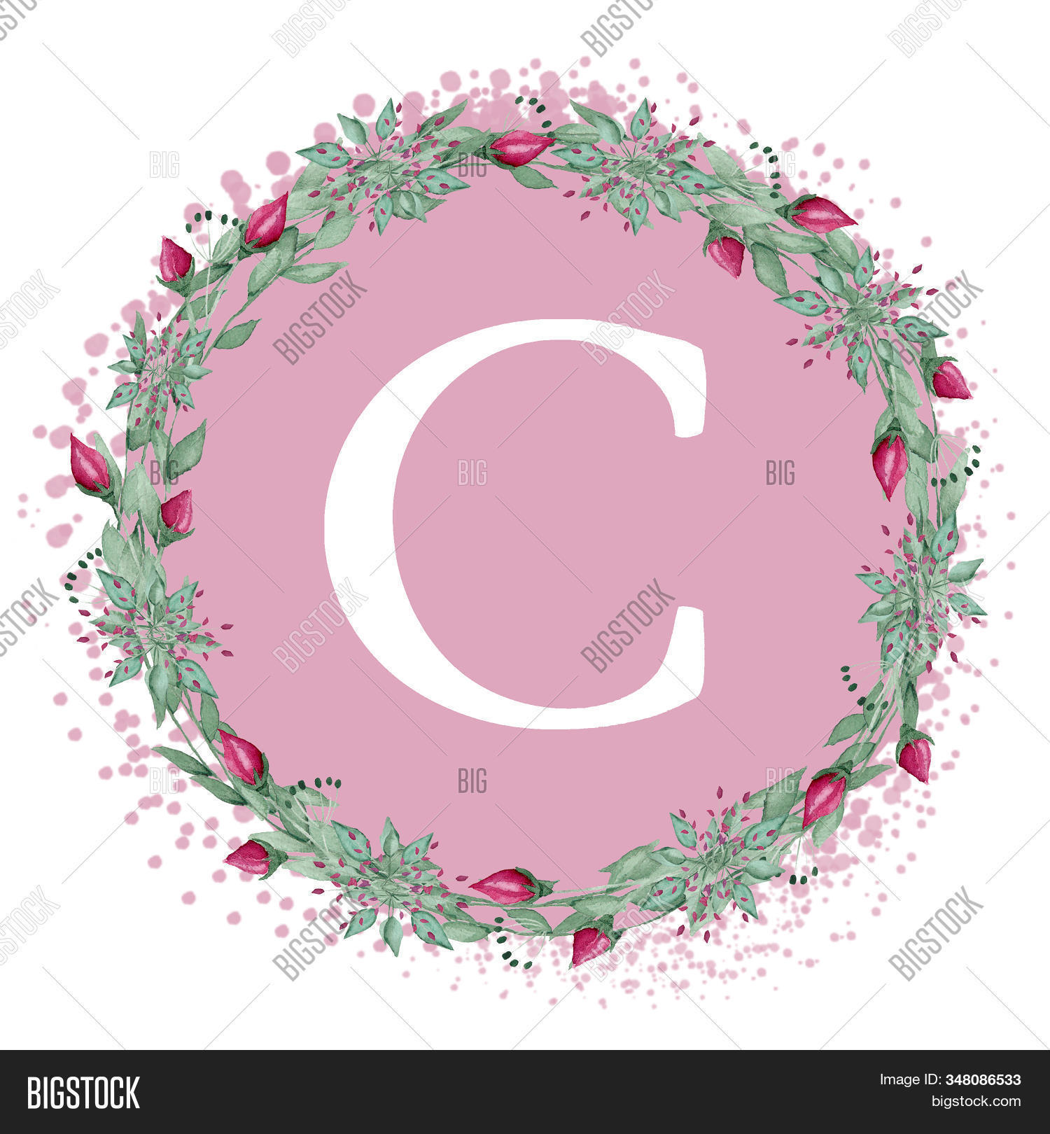 White Letter C On Pink Image & Photo (Free Trial) | Bigstock