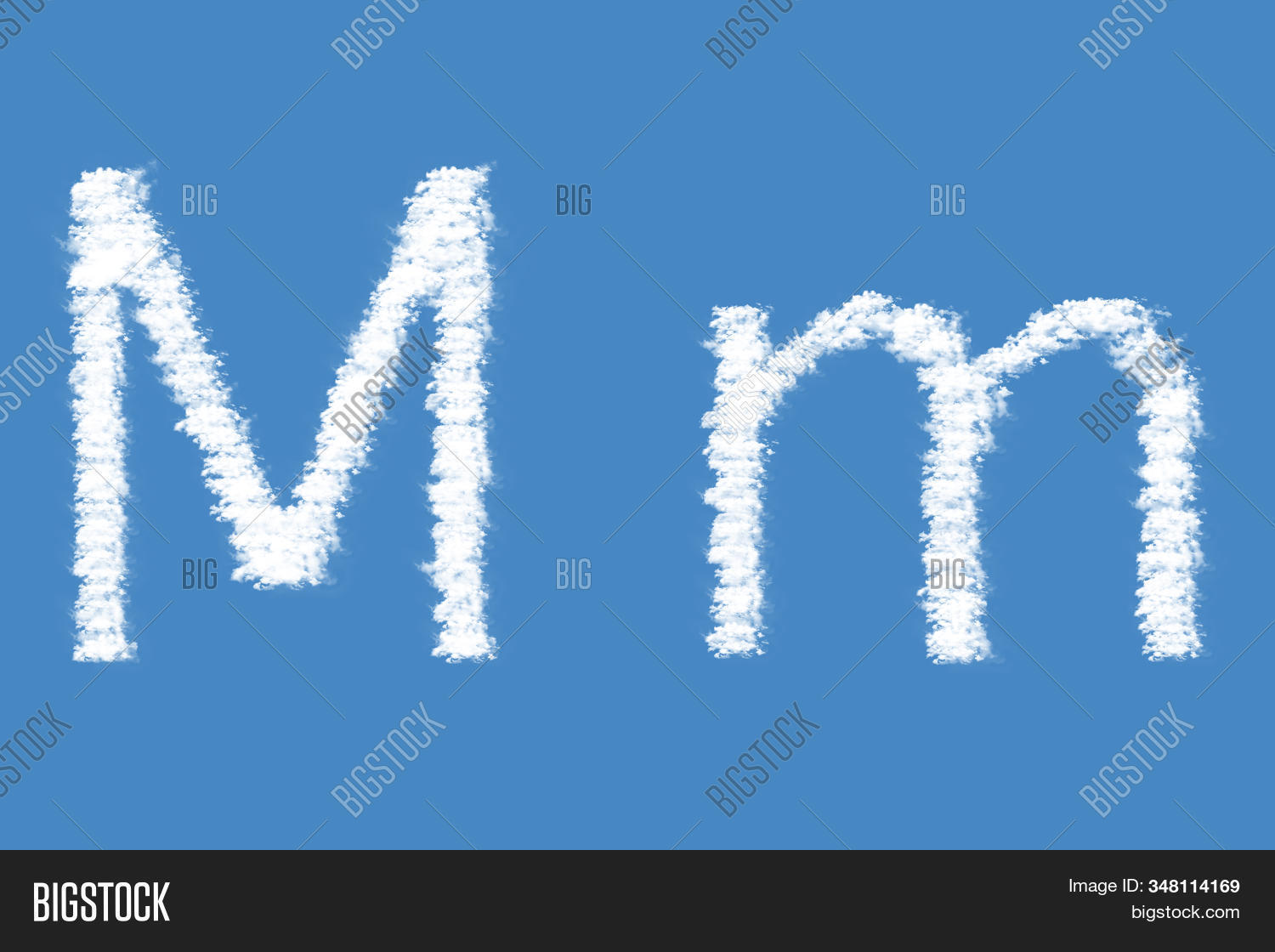 Letter M Real Clouds Image & Photo (Free Trial) | Bigstock