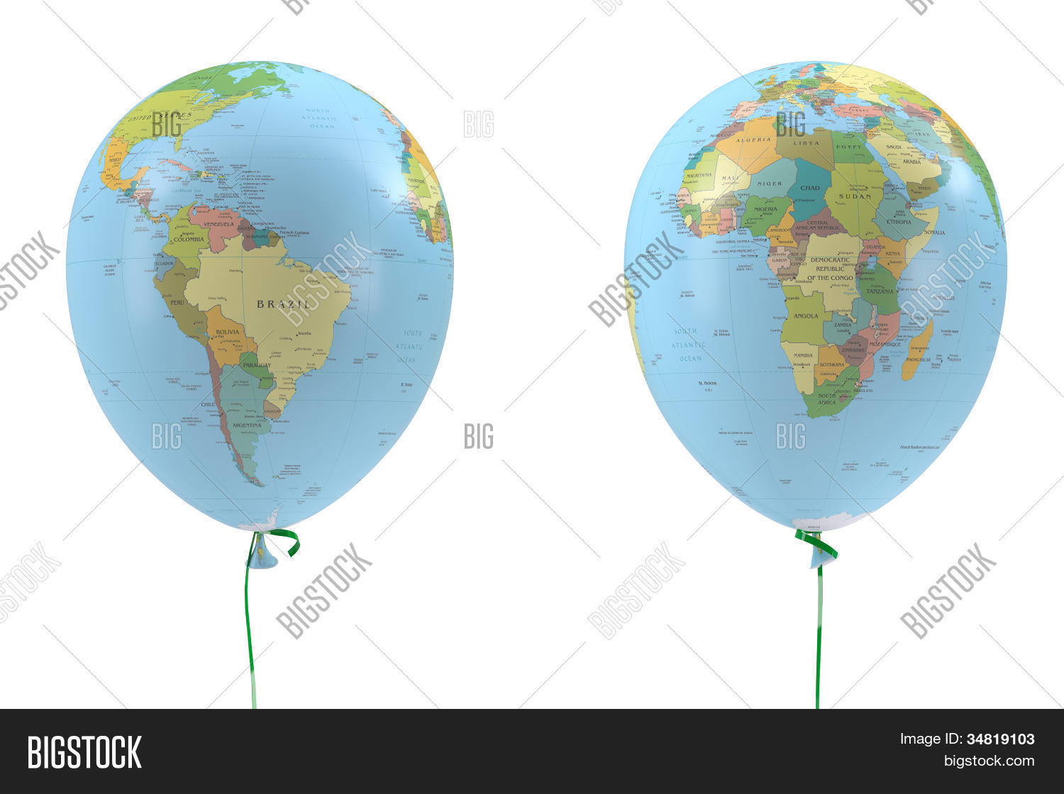 Two Balloons Picture Image & Photo (Free Trial) | Bigstock