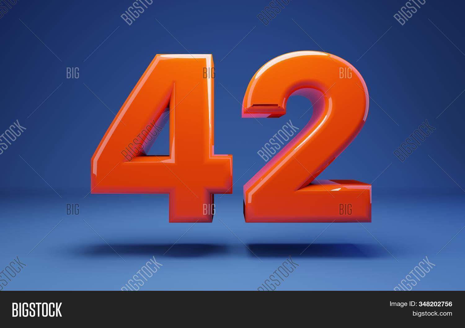 Lush Lava 3d Number 42 Image & Photo (Free Trial) | Bigstock