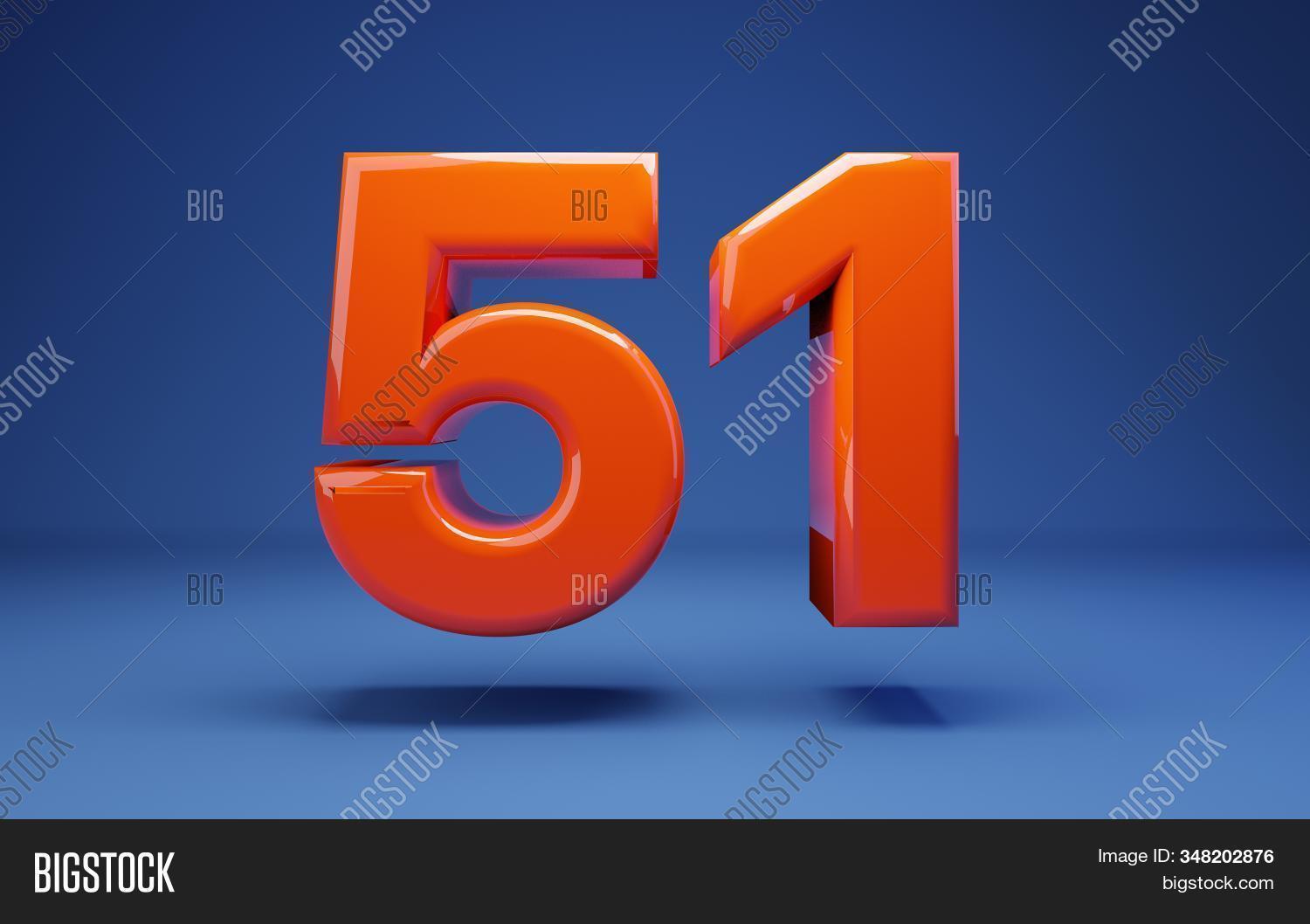 Lush Lava 3d Number 51 Image & Photo (Free Trial) | Bigstock