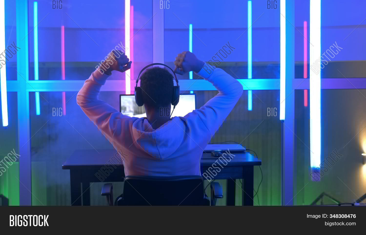 Back View Young Gamer Image & Photo (Free Trial) | Bigstock