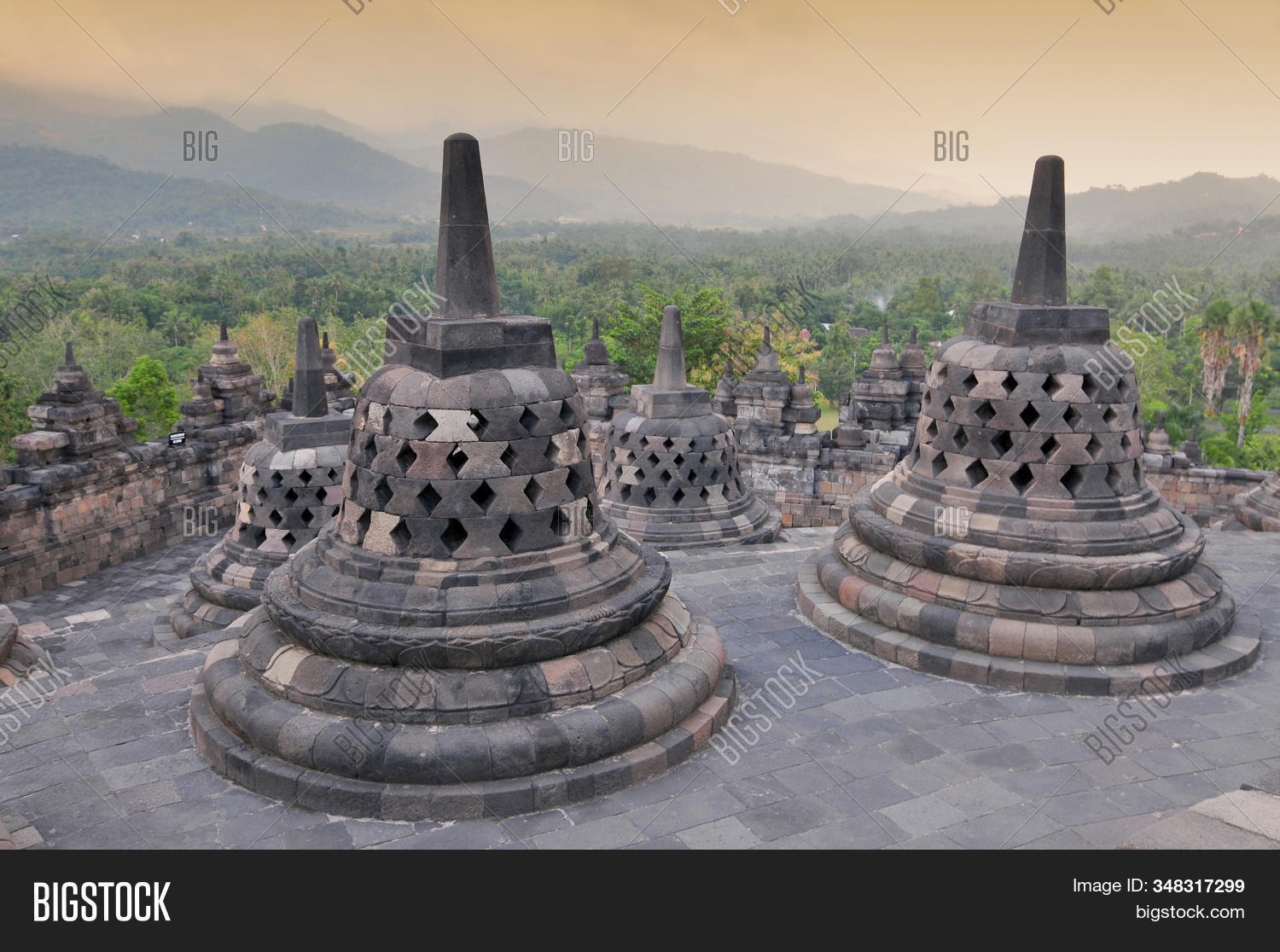 Stupas Borobudur Image & Photo (Free Trial) | Bigstock