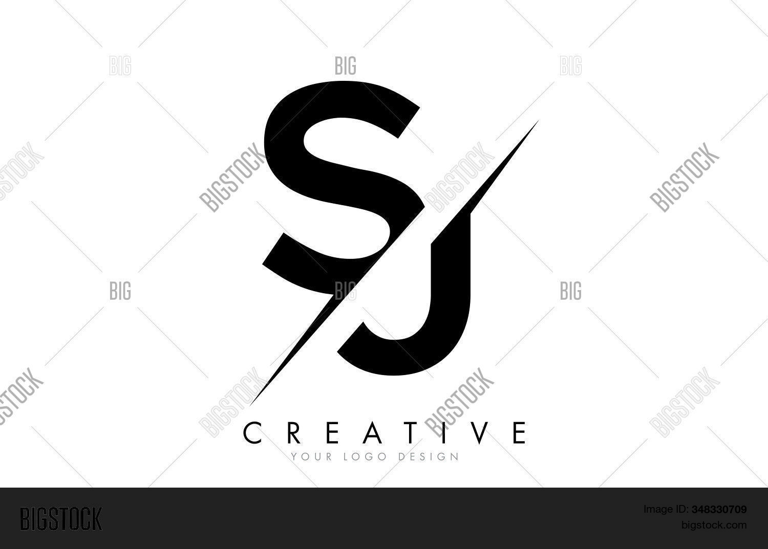 Sj S J Letter Logo Vector & Photo (Free Trial) | Bigstock