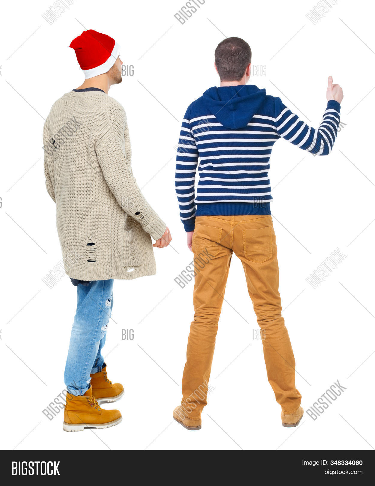 Back View Two Man Image & Photo (Free Trial) | Bigstock