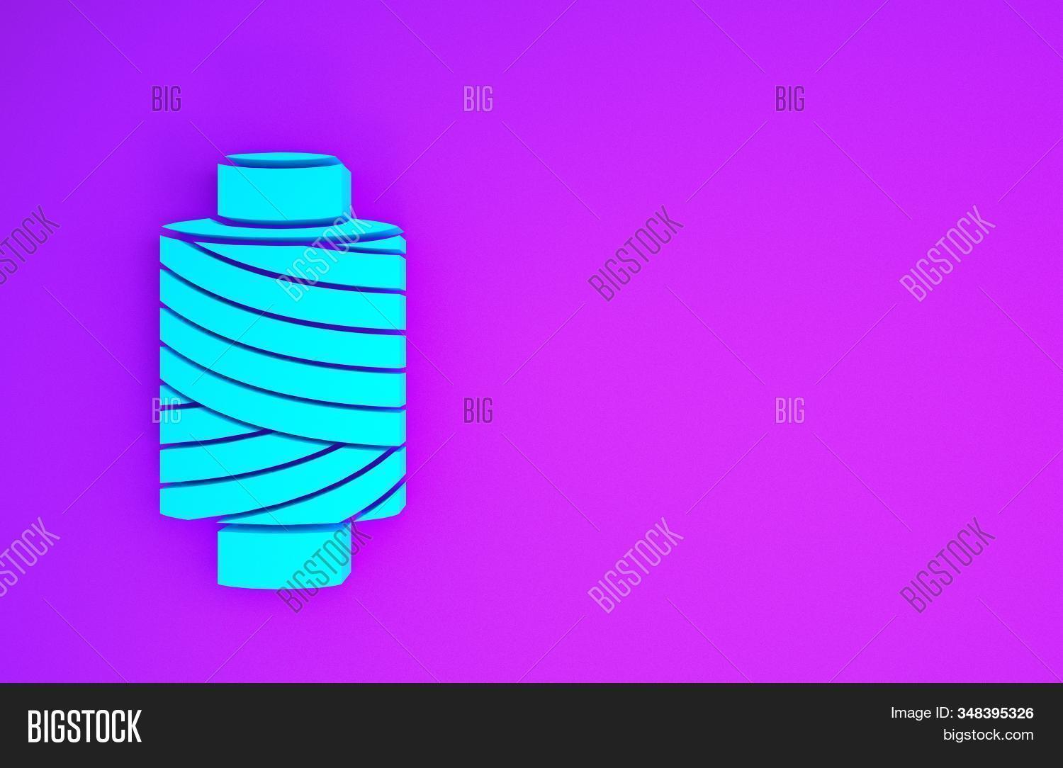Blue Sewing Thread On Image & Photo (Free Trial) | Bigstock