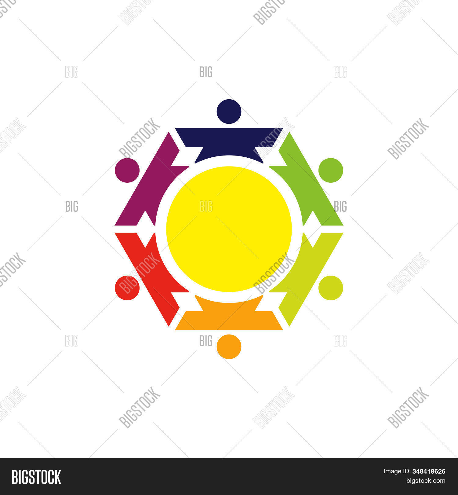 Group Team Icon Logo Vector & Photo (Free Trial) | Bigstock