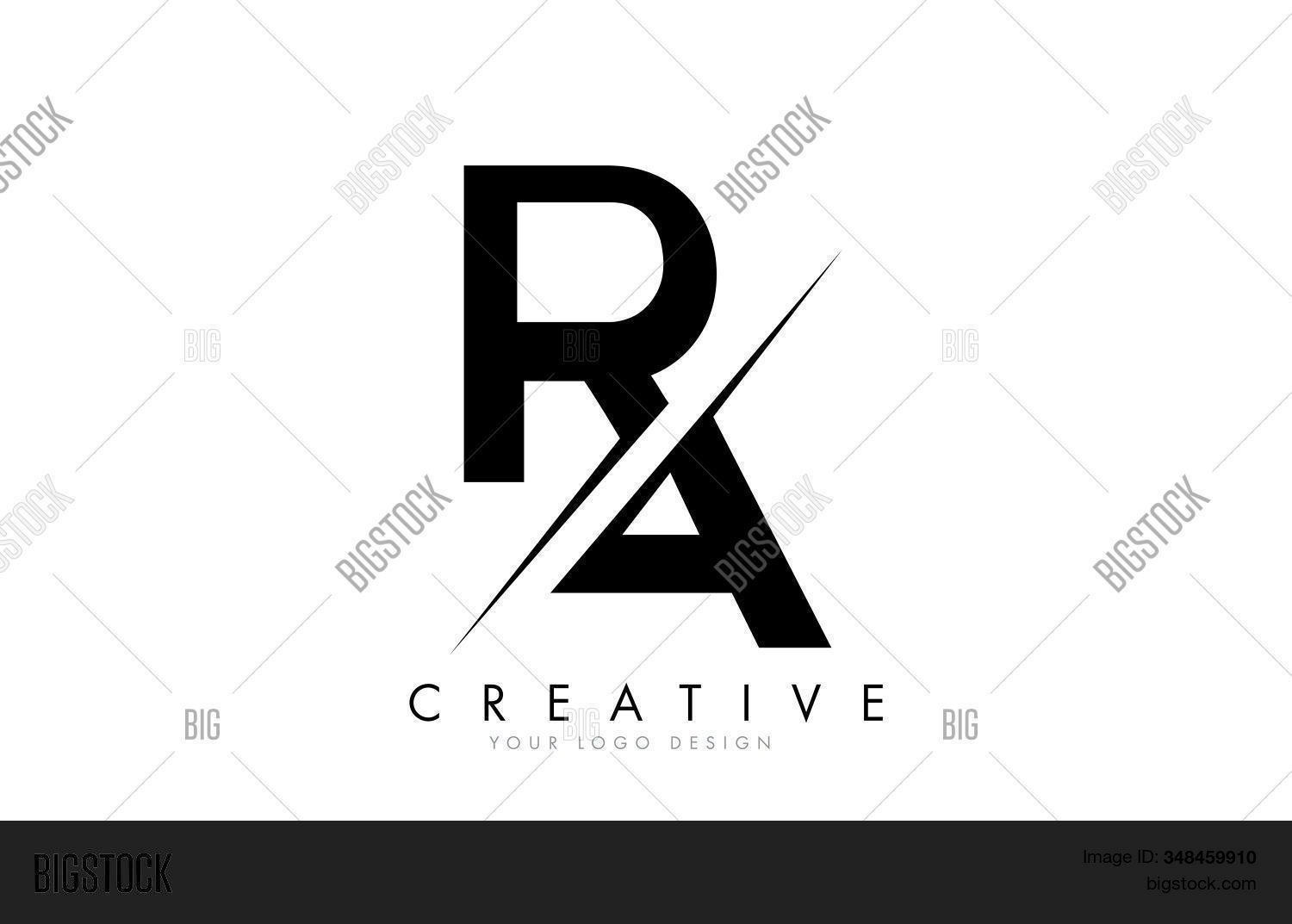 Ra R Letter Logo Vector & Photo (Free Trial) | Bigstock