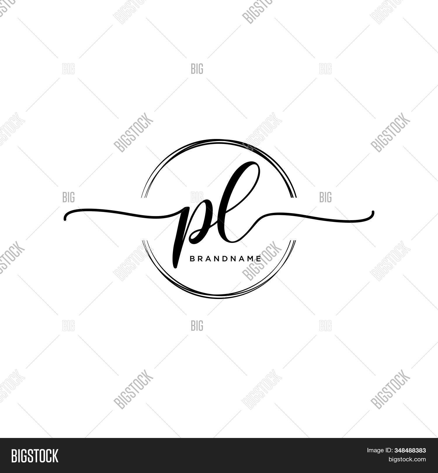 Pl Initial Vector & Photo (Free Trial) | Bigstock
