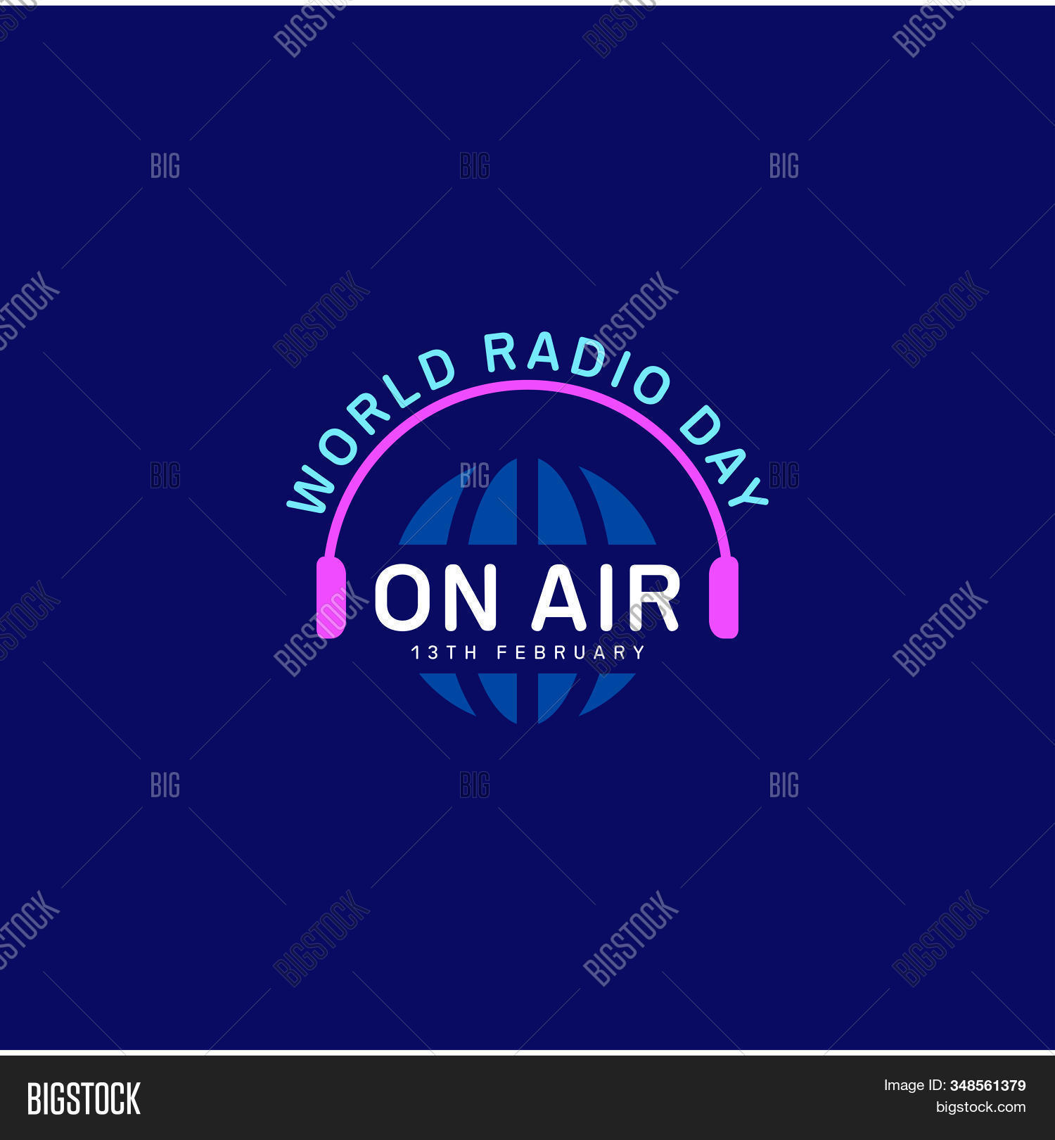 World Radio Day Logo Vector & Photo (Free Trial) | Bigstock