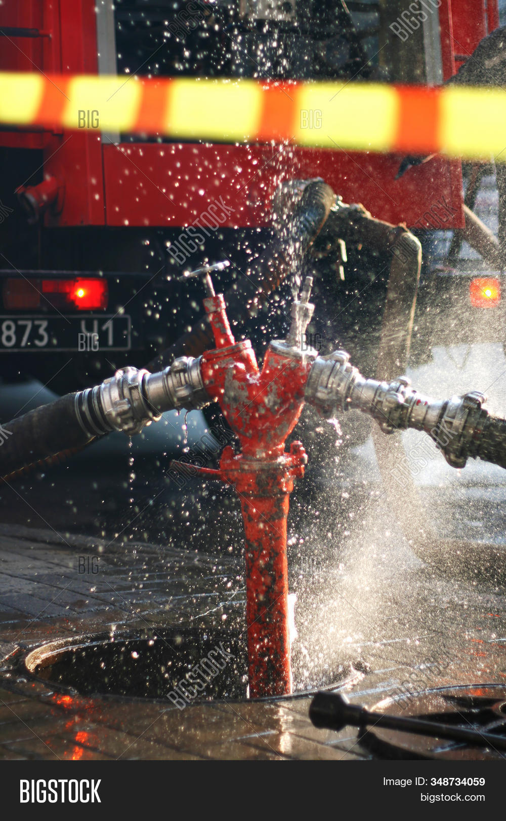Water Splashes Fire Image & Photo (Free Trial) | Bigstock
