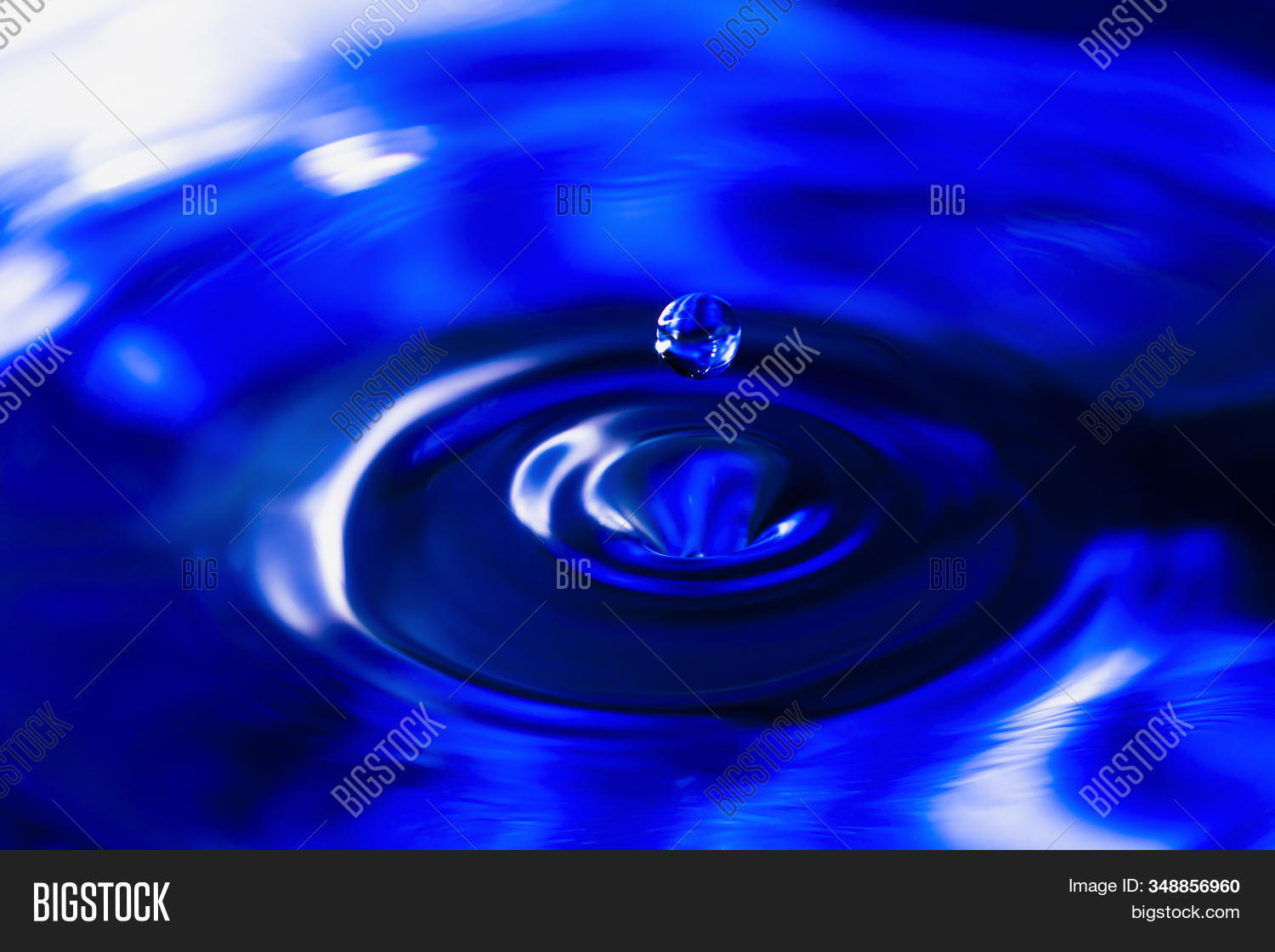 Blue Water Drop Image & Photo (Free Trial) | Bigstock
