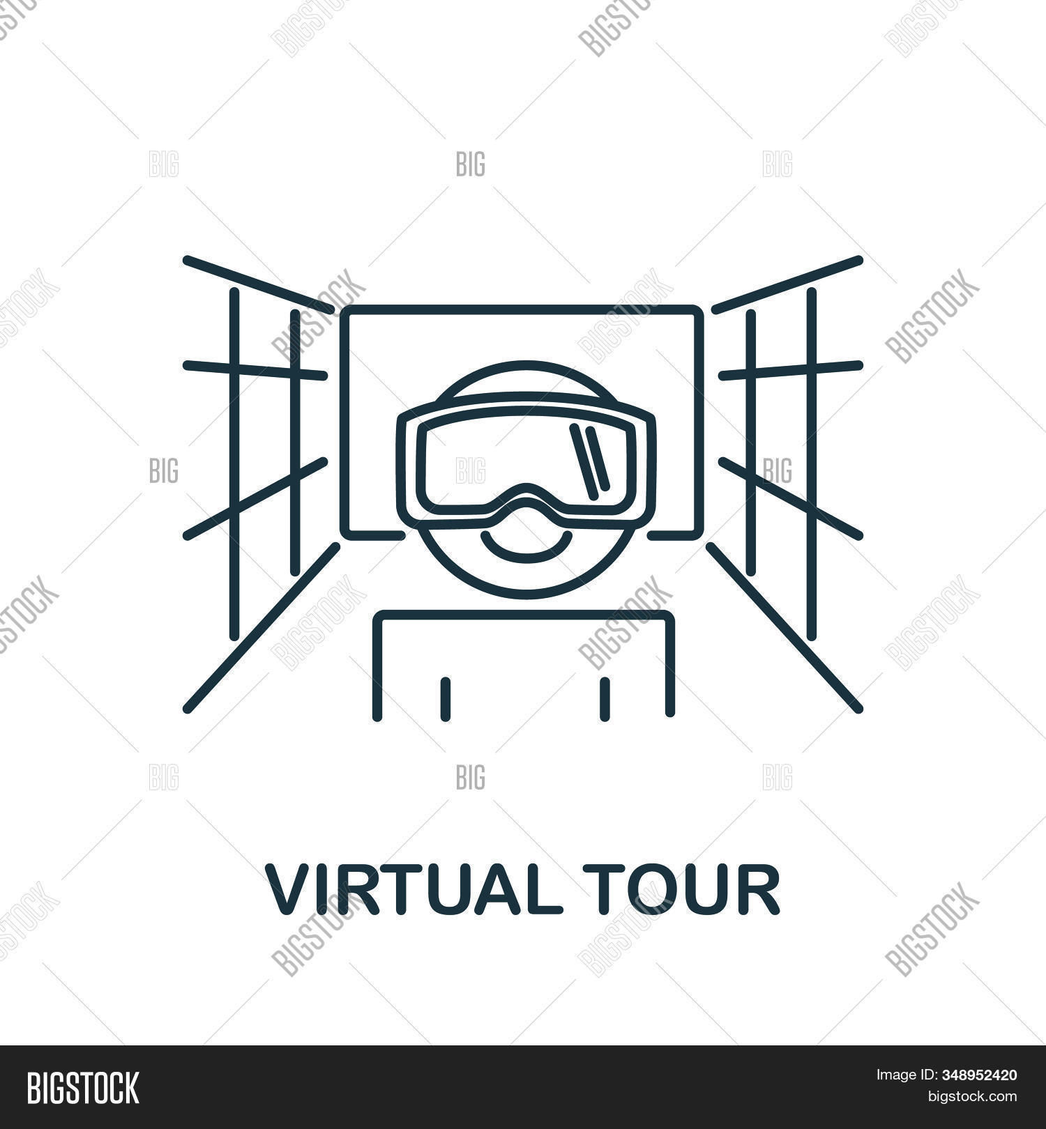 Virtual Tour Icon Image & Photo (Free Trial) | Bigstock