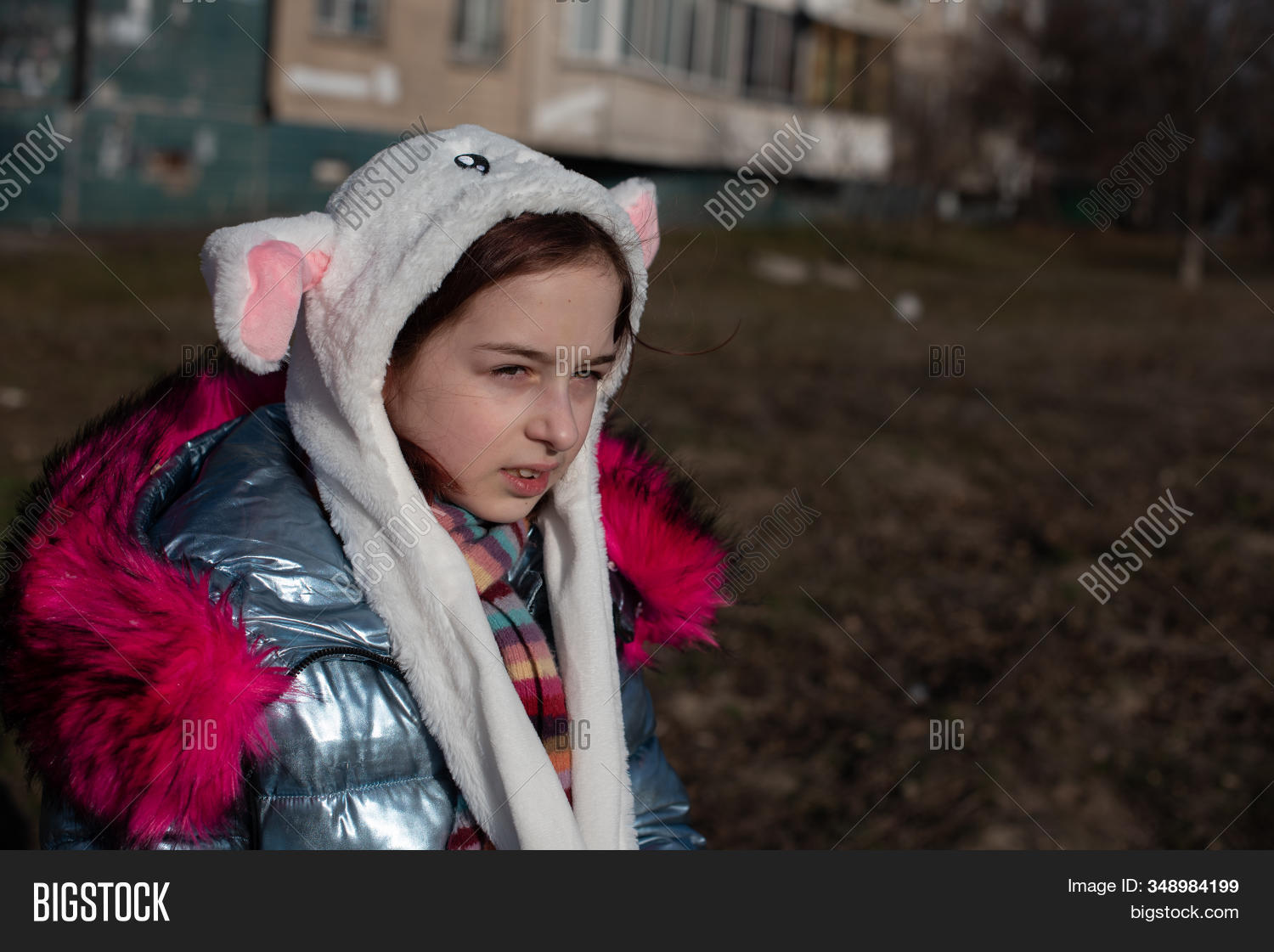 Cute Little Girl Hood Image & Photo (Free Trial) | Bigstock