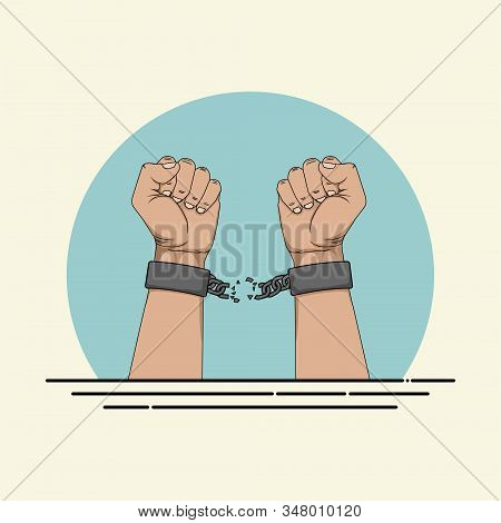 Broken Handcuffs Images, Illustrations & Vectors (Free) - Bigstock