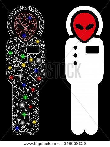 Glowing Mesh Alien Vector & Photo (Free Trial) | Bigstock