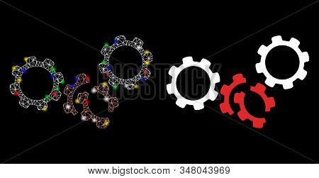 Glossy Mesh Gears Vector & Photo (Free Trial) | Bigstock