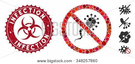 Mosaic No Infection Vector & Photo (Free Trial) | Bigstock