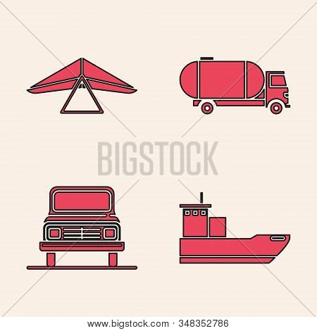 Set Cargo Ship, Hang Vector & Photo (Free Trial) | Bigstock