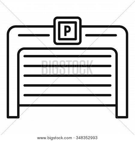 Parking Gate Icon. Vector & Photo (Free Trial) | Bigstock