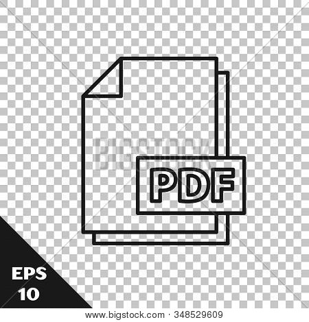 Black Line Pdf File Vector & Photo (Free Trial) | Bigstock