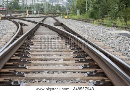 Converging Tracks Rail Image & Photo (Free Trial) | Bigstock