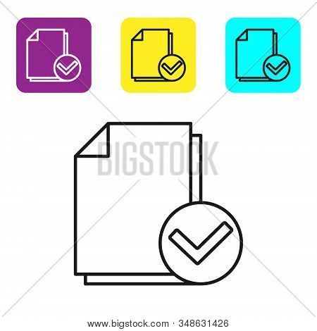 Black Line Document Vector & Photo (Free Trial) | Bigstock