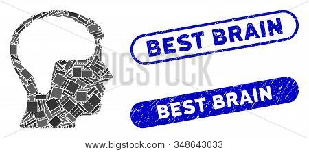 Collage Brain Vector & Photo (Free Trial) | Bigstock