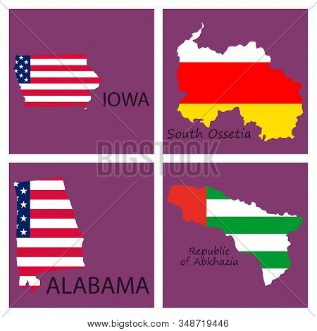 Poster Map Regions Vector & Photo (Free Trial) | Bigstock