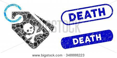 Mosaic Death Tags Vector & Photo (Free Trial) | Bigstock