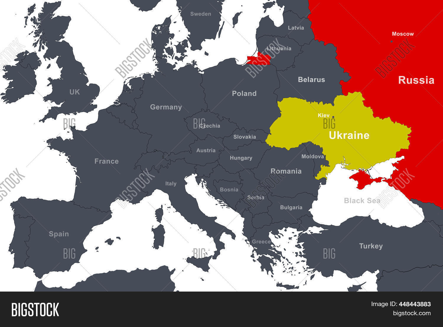 Russia Ukraine On Image & Photo (Free Trial) | Bigstock