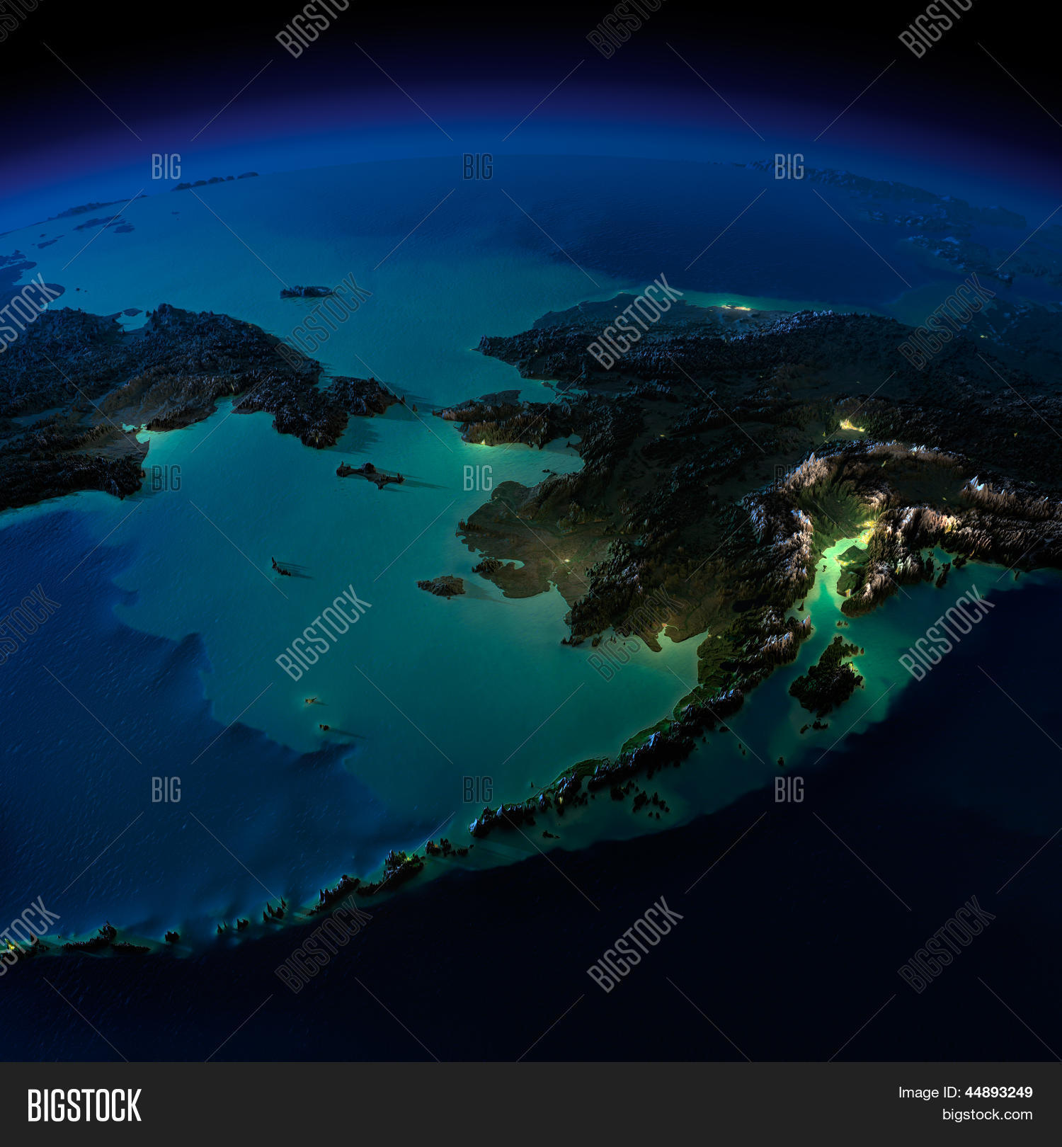 Night Earth. Alaska Image & Photo (Free Trial) | Bigstock