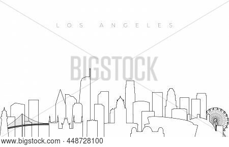 Outline Los Angeles Vector & Photo (Free Trial) | Bigstock