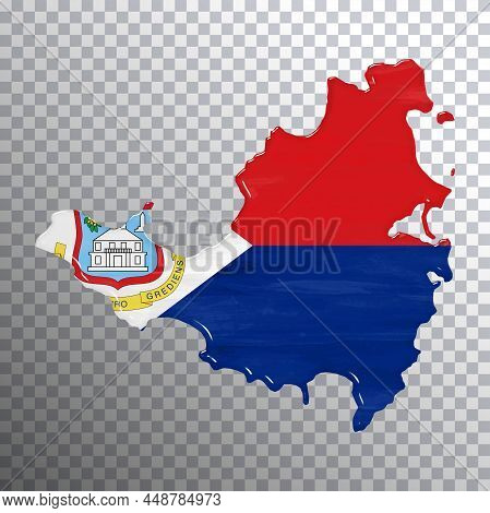 Saint Martin Flag Map Image & Photo (Free Trial) | Bigstock