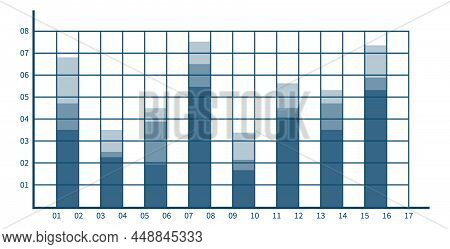 Stacked Column Vector & Photo (Free Trial) | Bigstock
