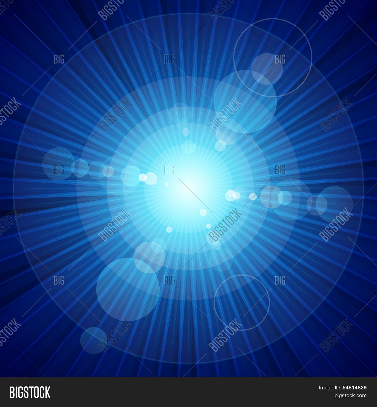 Blue Color Burst Vector & Photo (Free Trial) | Bigstock