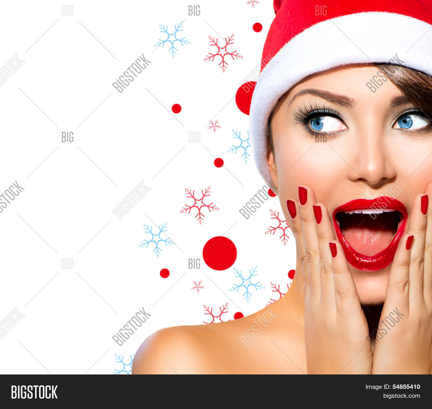 Christmas Woman. Image & Photo (Free Trial) | Bigstock