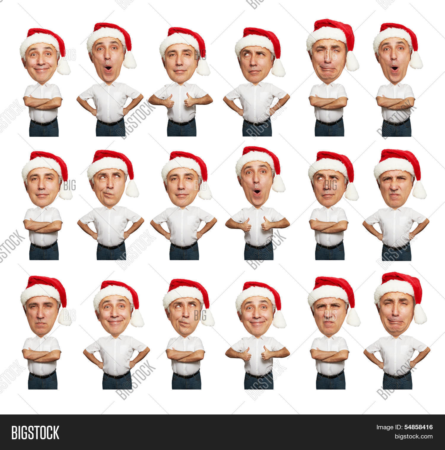 Collage Funny Bighead Image & Photo (Free Trial) | Bigstock