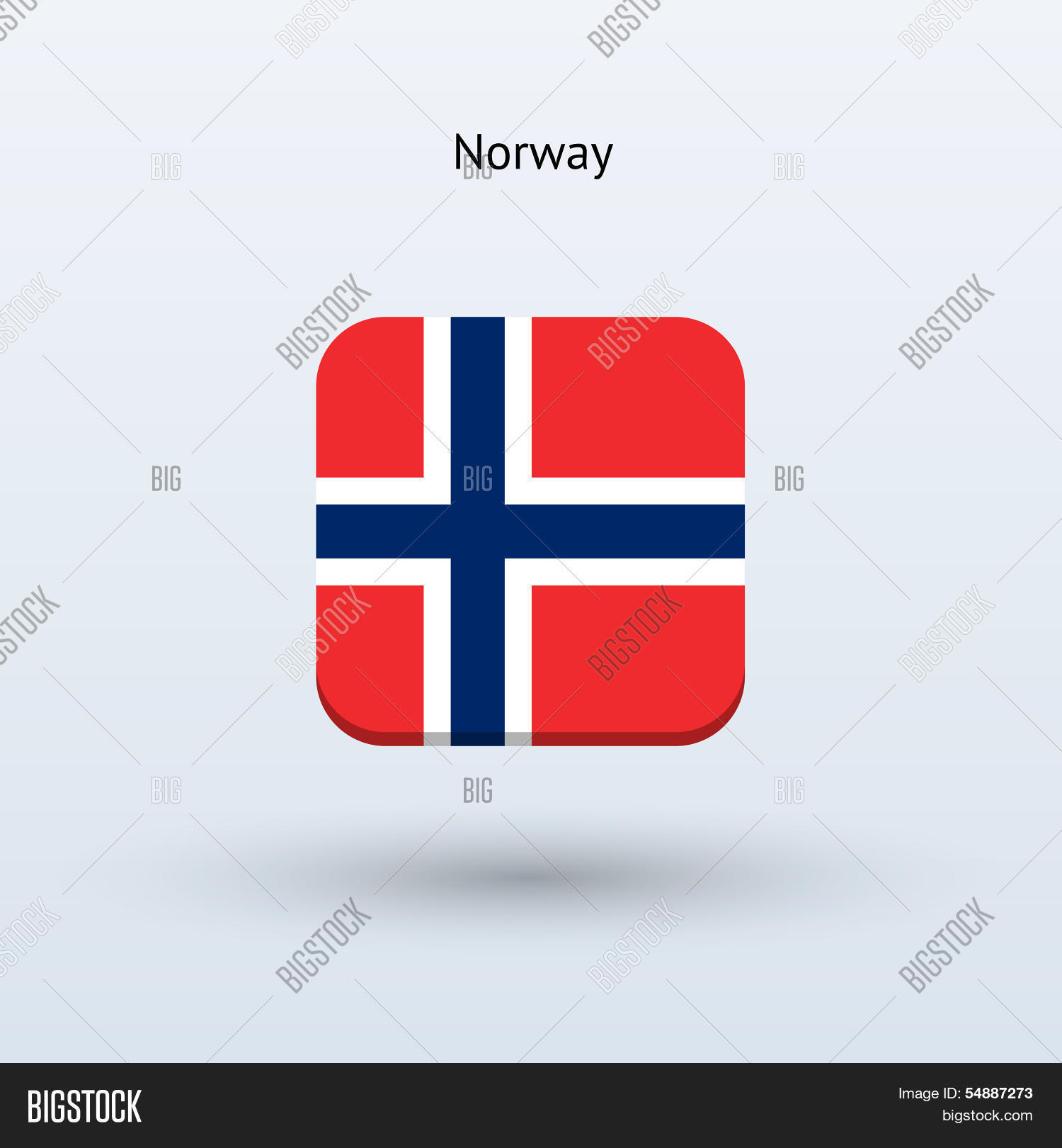 Norway Flag Icon Vector & Photo (Free Trial) | Bigstock