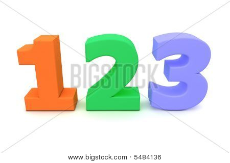 Colourful Numbers 123 Image & Photo (Free Trial) | Bigstock