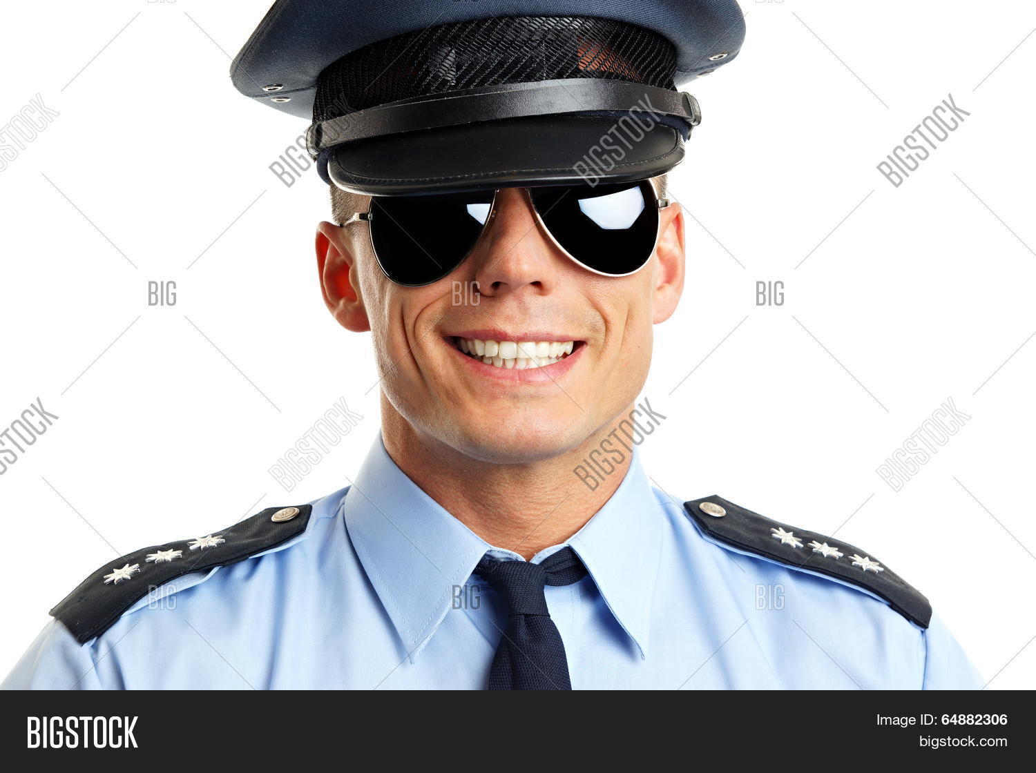 Smiling Policeman Image & Photo (Free Trial) | Bigstock