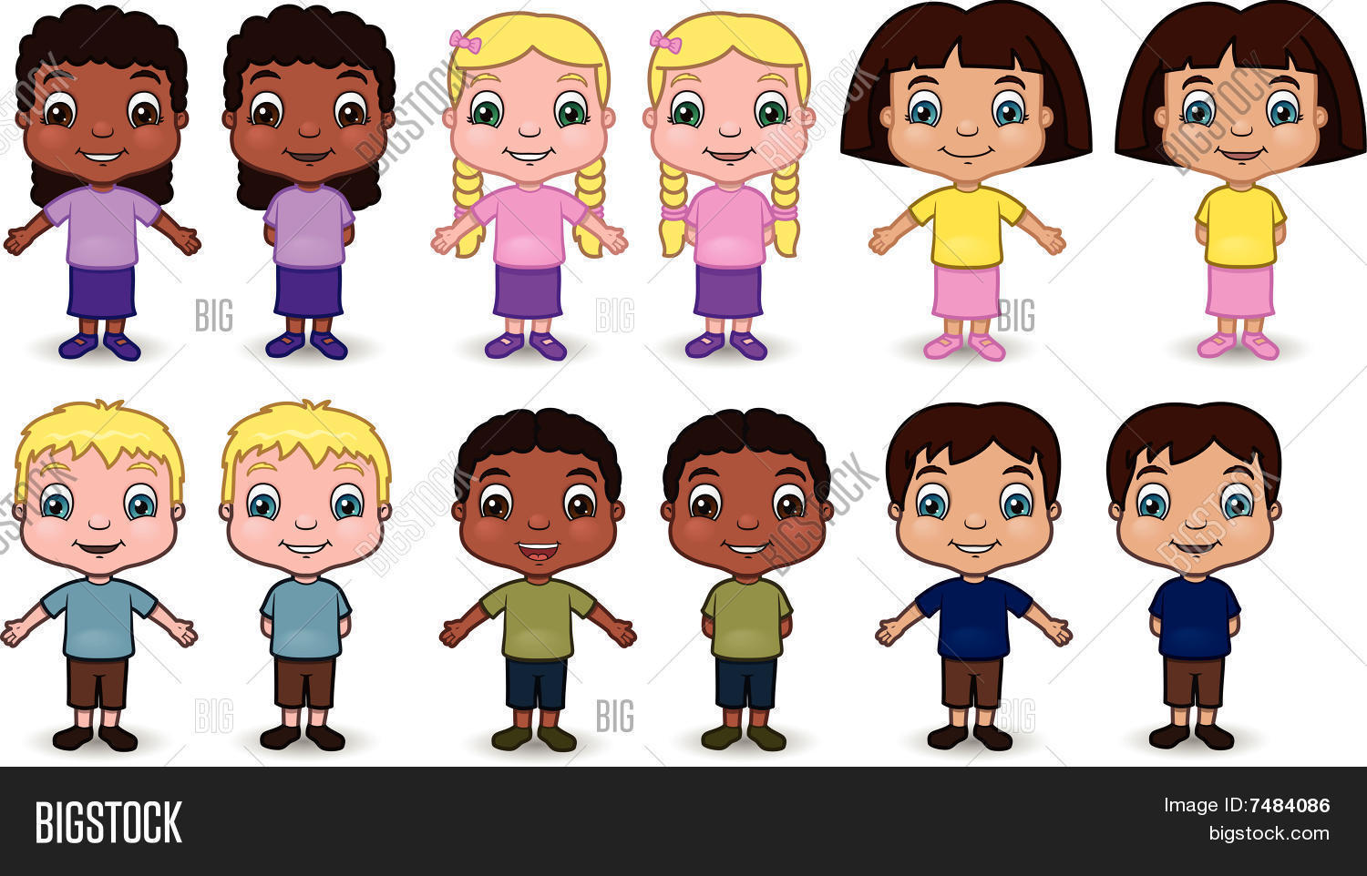 Set Kids - Vector Vector & Photo (Free Trial) | Bigstock