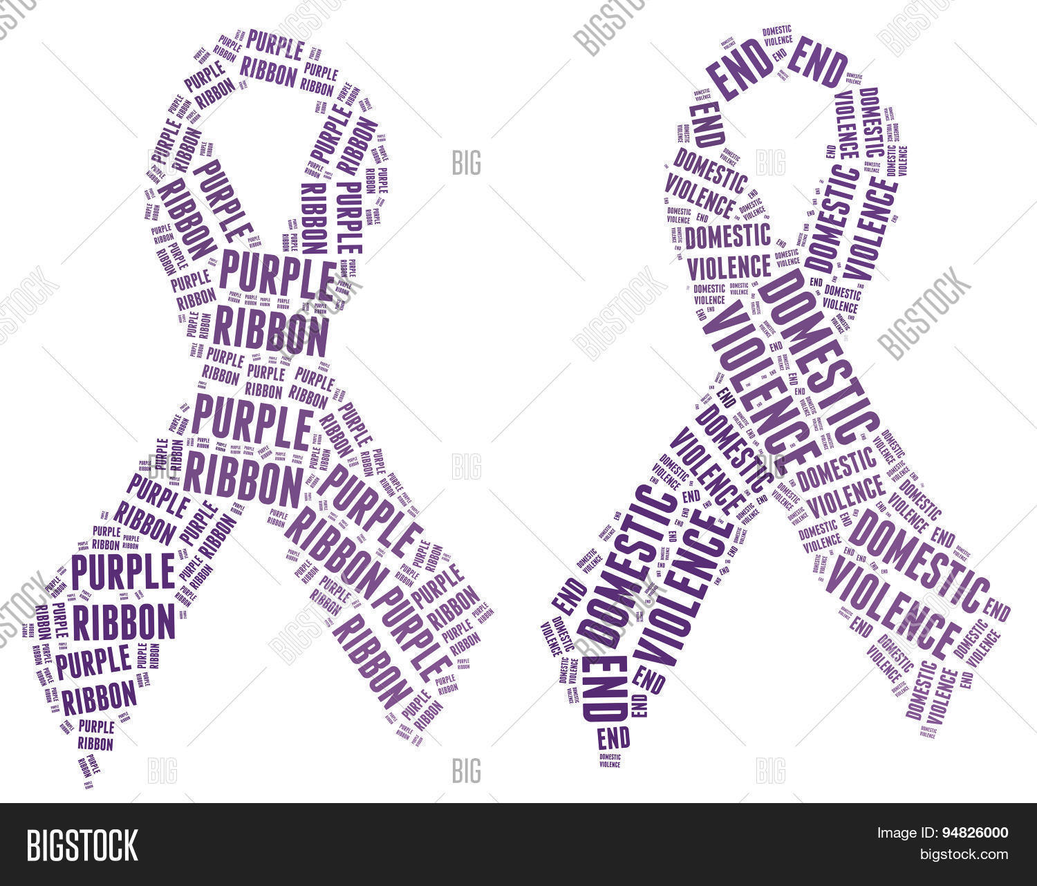 Purple Ribbon Campaign Image & Photo (Free Trial) | Bigstock