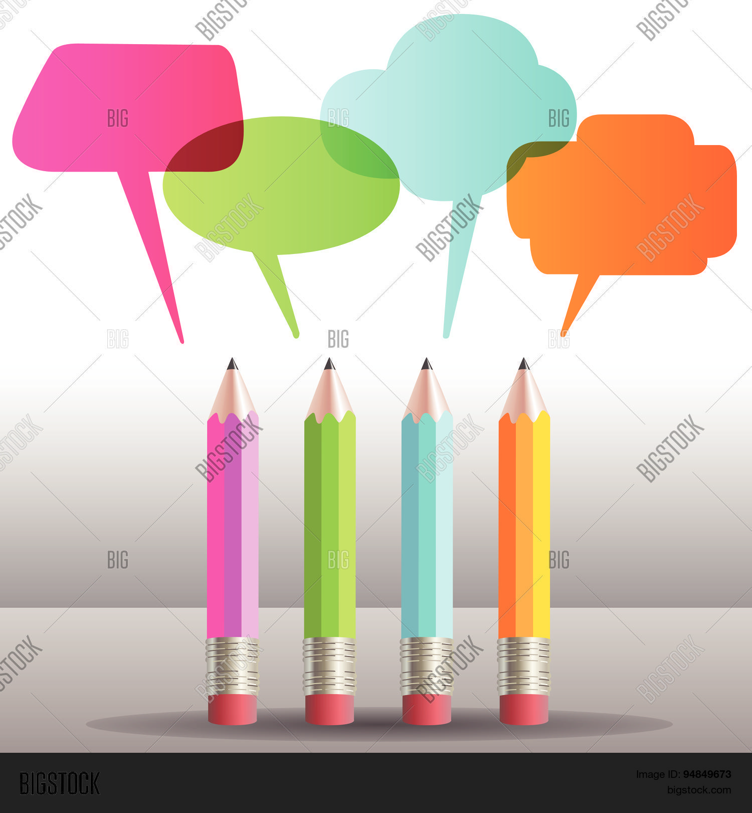 Colorful Talking Vector & Photo (Free Trial) | Bigstock