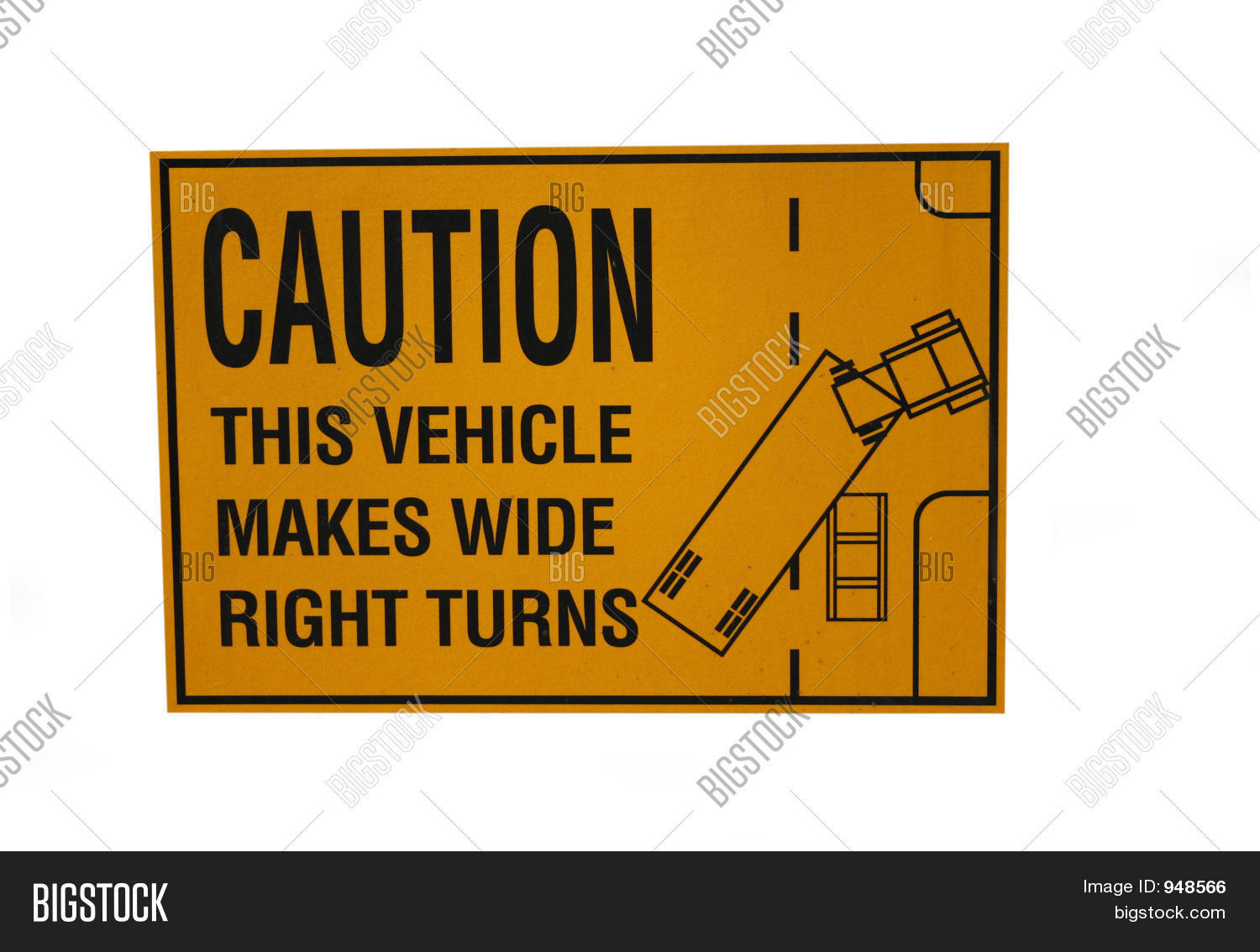 Caution This Vehicle Image & Photo (Free Trial) | Bigstock