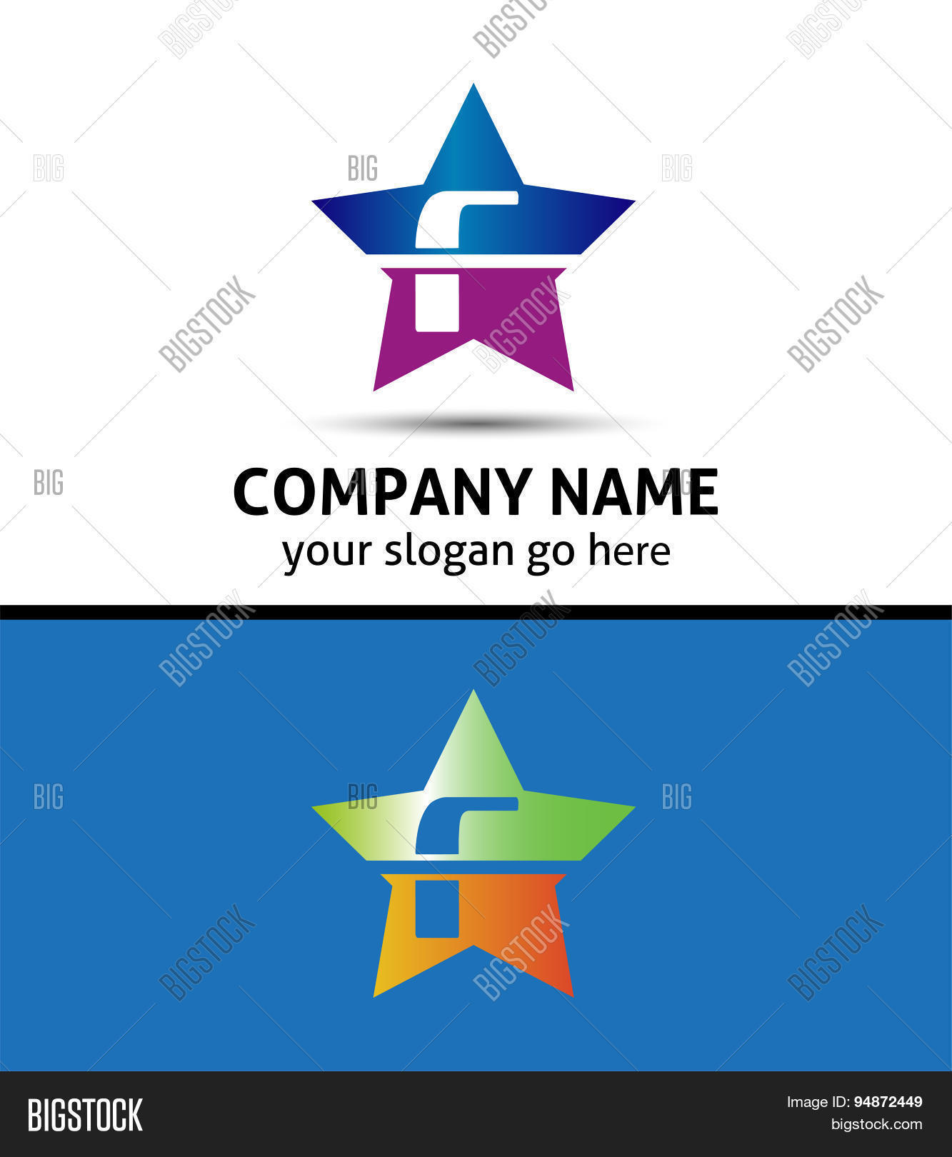 Letter F Logo Star Vector & Photo (Free Trial) | Bigstock