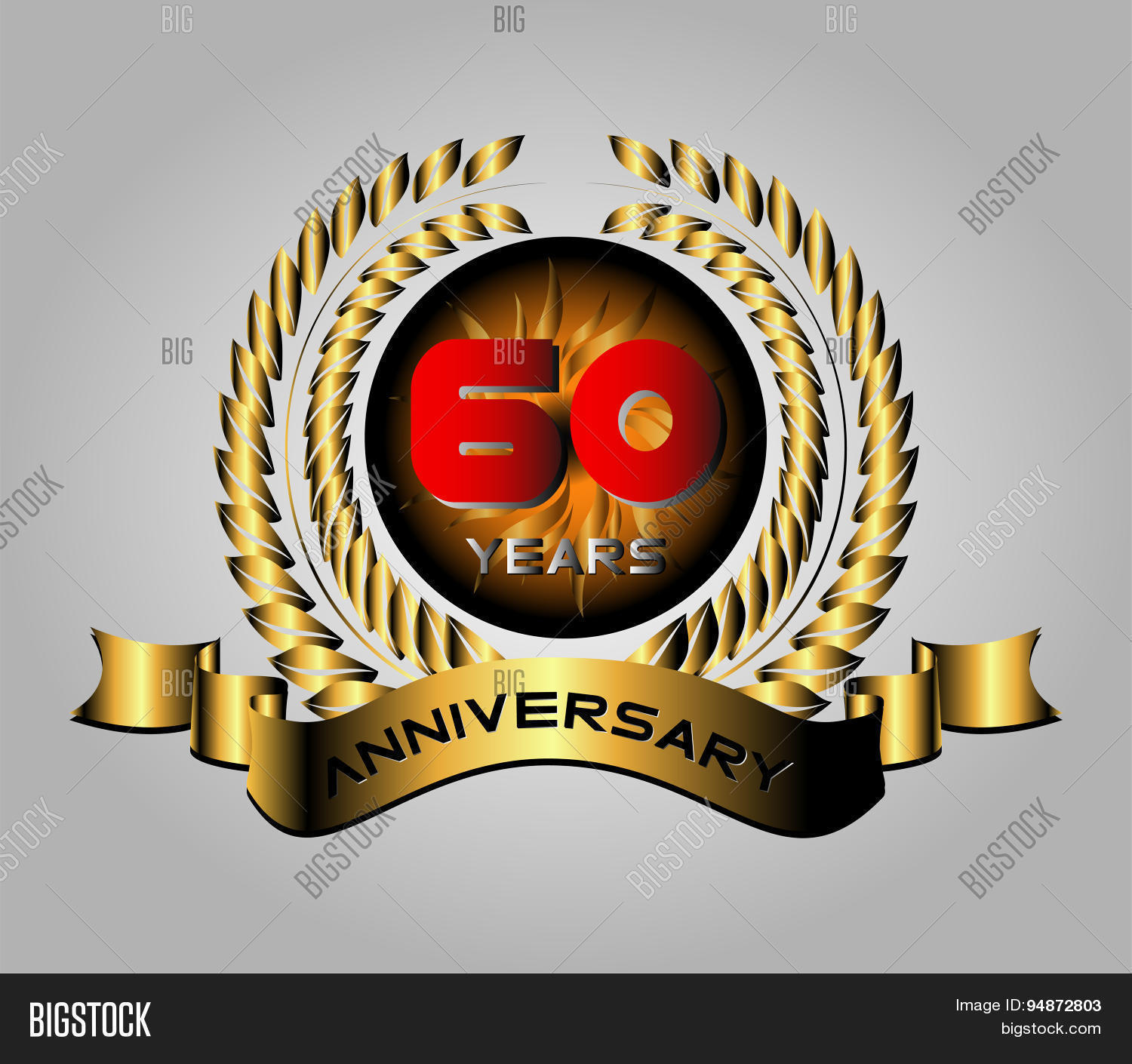 60 Years Anniversary Vector & Photo (Free Trial) | Bigstock