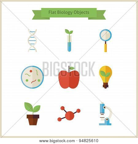 Flat School Biology Vector & Photo (Free Trial) | Bigstock