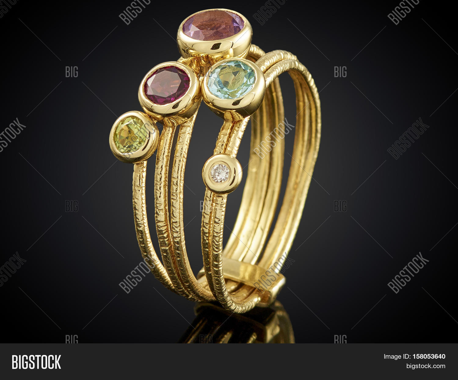 Golden Ring Gemstone Image & Photo (Free Trial) | Bigstock